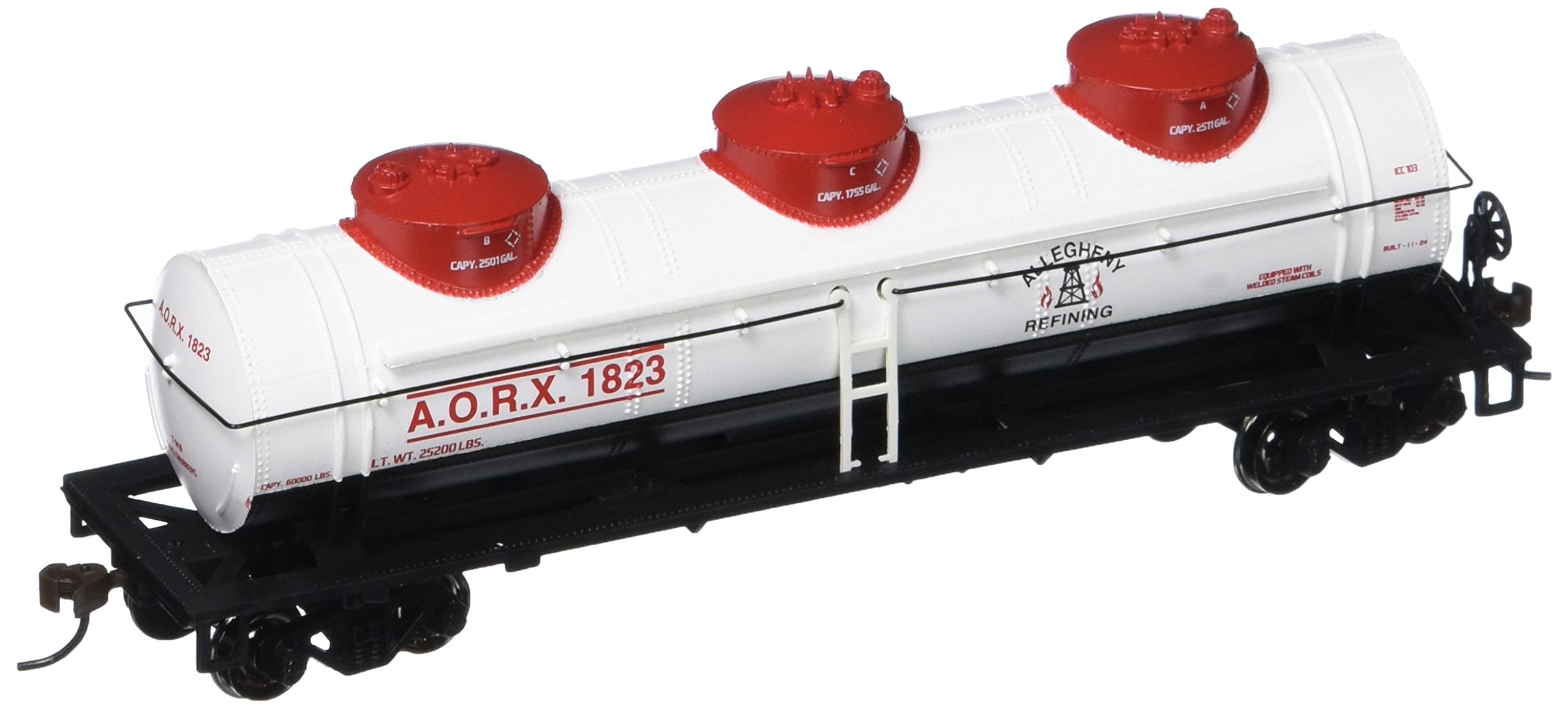 Bachmann Industries Allegheny Refining 40' Three-Dome Tank Car (HO ...