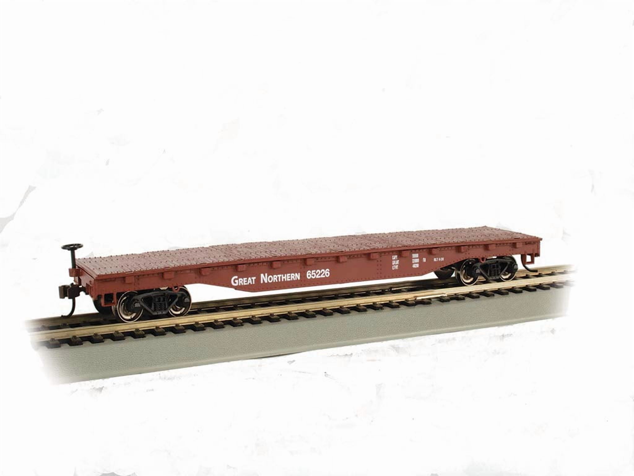 Bachmann 17305 HO Great Northern - 52' Flat Car - Walmart.com