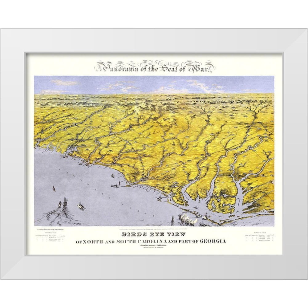 Bachmann 32x26 White Modern Wood Framed Museum Art Print Titled ...