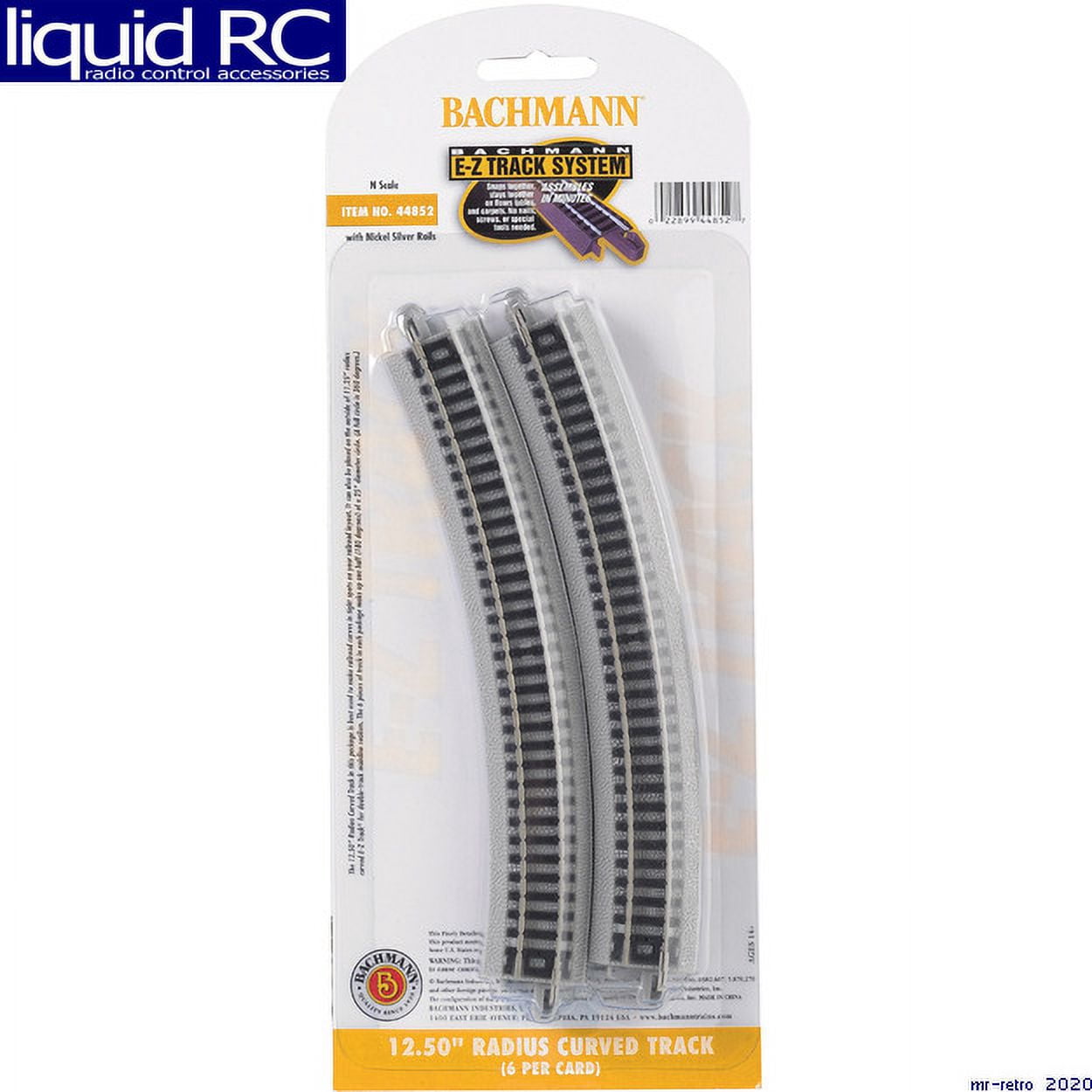 Bachmann 44852 N NS EZ 12.5 Radius Curve (6 - Walmart.com