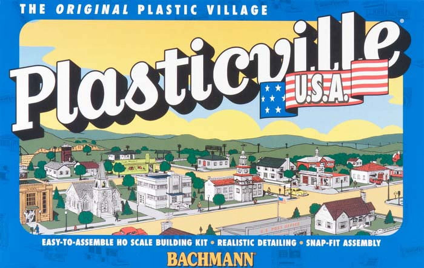 Bachmann 45162 HO 6½" x 4¾" x 3½" Saloon & Barber Shop Plasticville ...