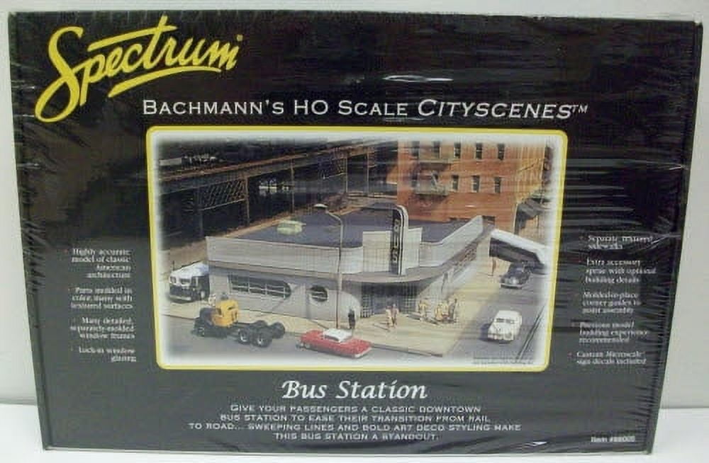Bachmann 88005 Spectrum HO Scale Bus Station Kit - Walmart.com