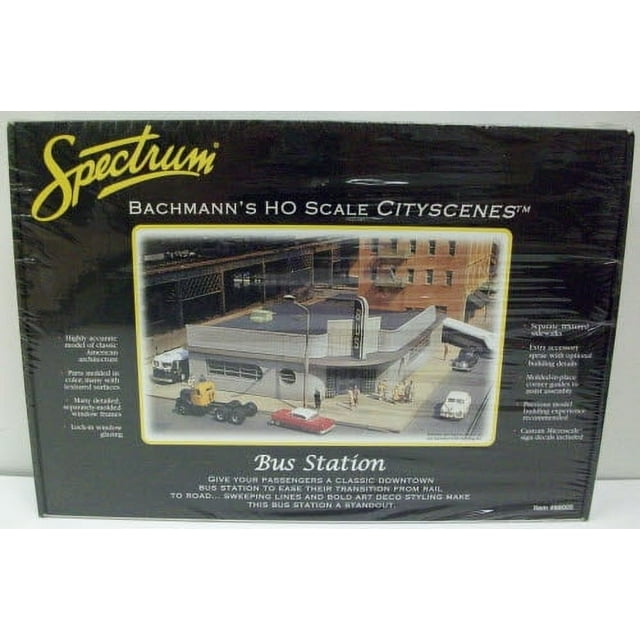 Bachmann 88005 Spectrum HO Scale Bus Station Kit - Walmart.com