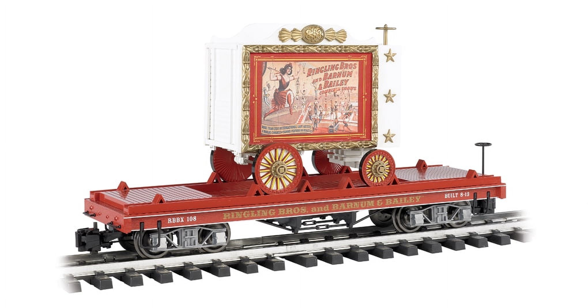 92714 Ringling Bros. Flat Car w/Tableau Wgn Lady Artist - Walmart.com