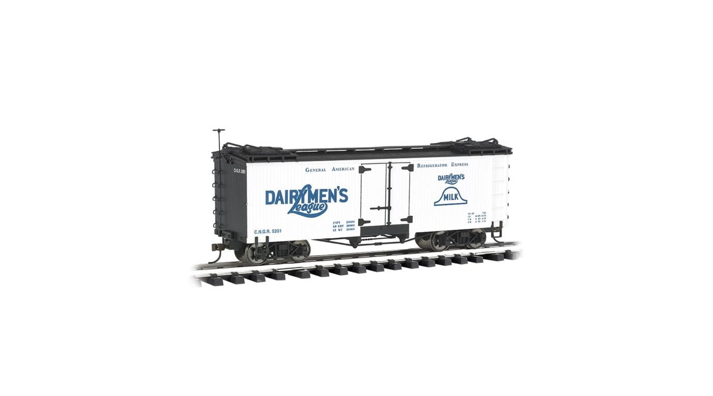 Bachmann - Wood Reefer - Ready to Run -- Dairymen's League - G ...