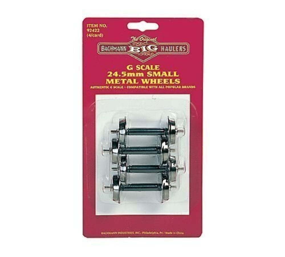 Bachmann - Metal Wheel Set pkg(4) -- Small 24.5mm - G - Walmart.com