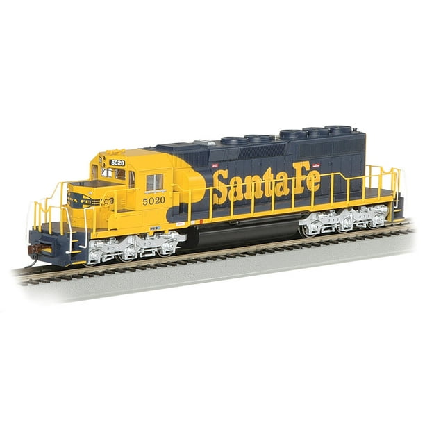 HO EMD SD40-2 Diesel Locomotive DCC Equipped Santa Fe #5020 (War Bonnet Yellow & Blue) - Walmart ...