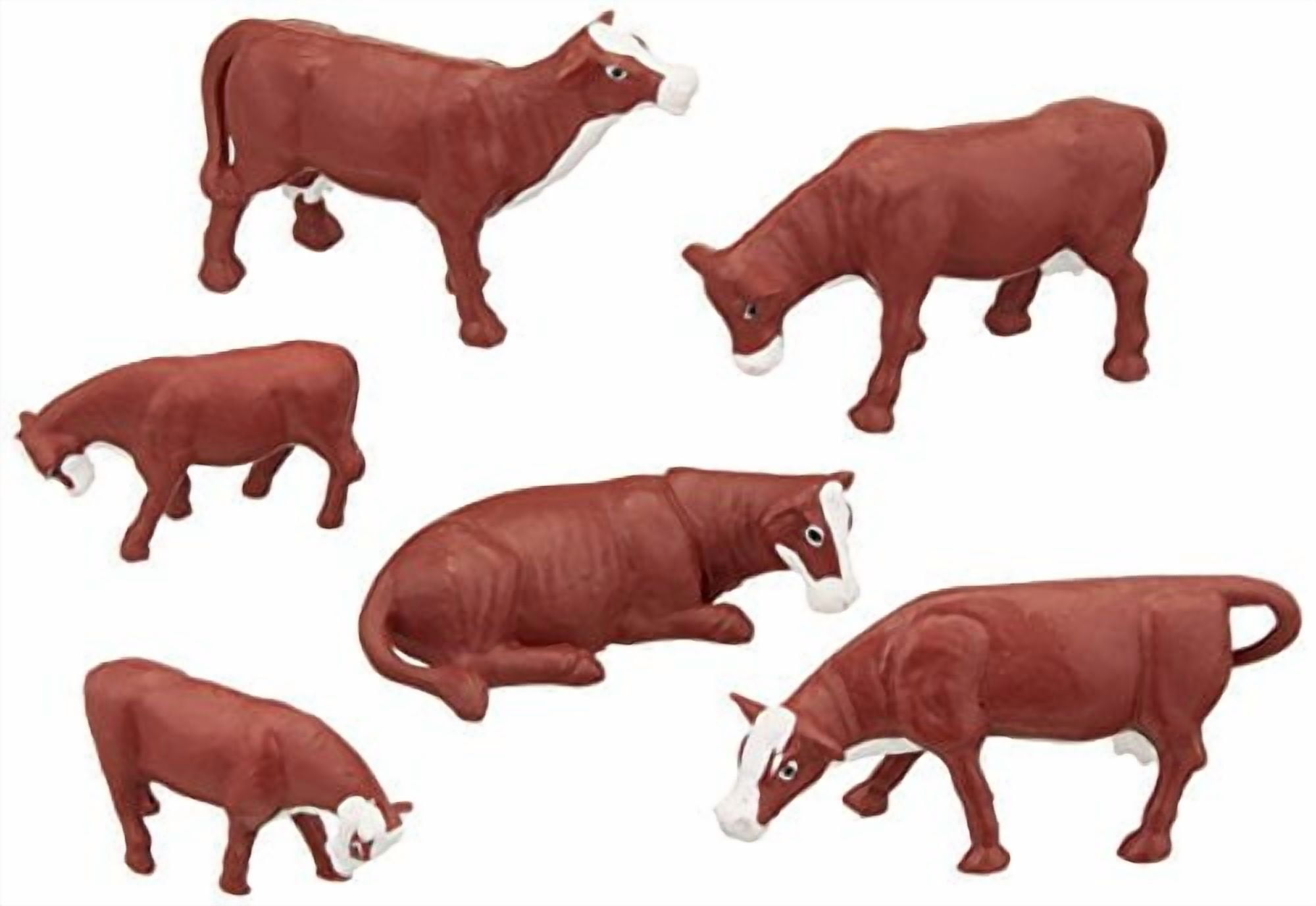 Bachmann - Cows - Brown & White - O Scale - Walmart.com