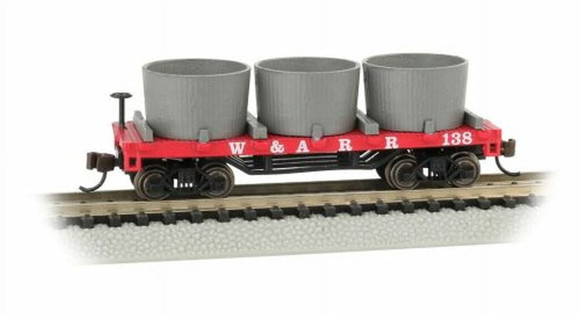 Bachmann-Old-Time Wood Tank Car with 3 Tanks - Ready to Run -- Western ...