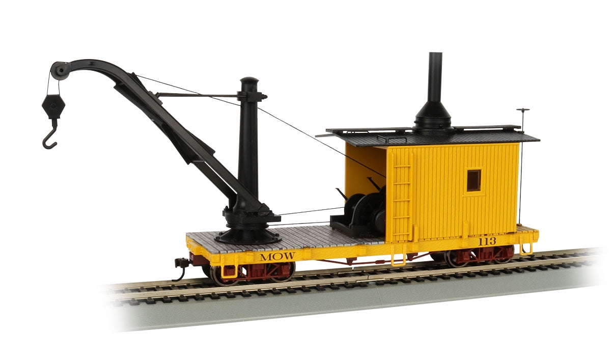 Bachmann On30 Scale Spectrum Derrick Car MOW Yellow 26902 - Walmart.com