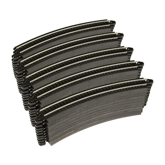 Bachmann Trains 44480 HO Scale 18 In Radius Model Train Track, 50 Pc ...
