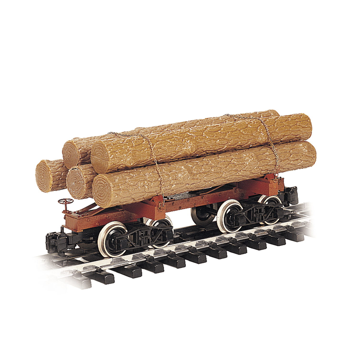 Bachmann Trains 98490 Large G Scale 1:25 Skeleton Log Car with Metal ...