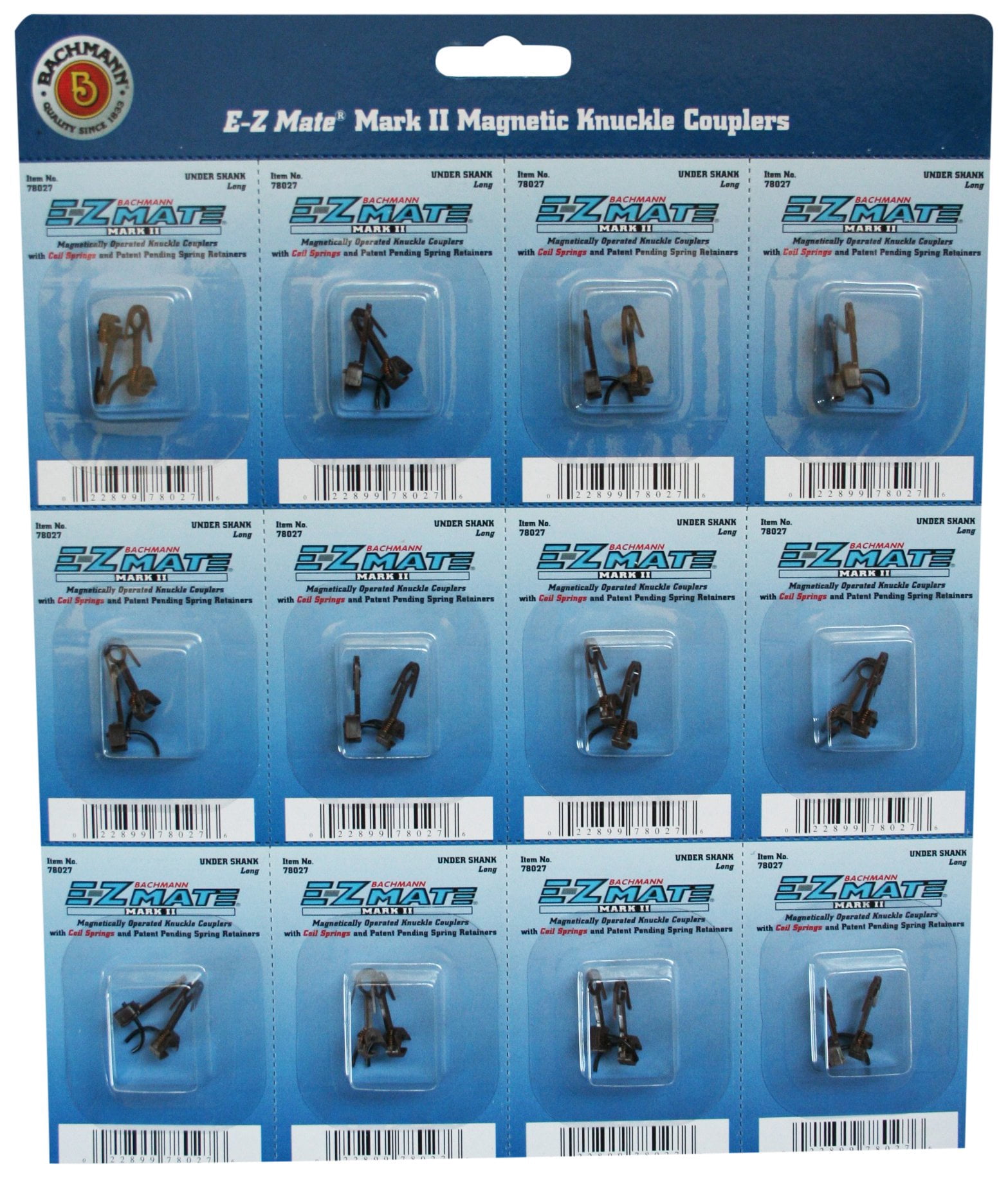 Bachmann Williams BAC78027 Ho Coupler Under Shank Long - 12 - Walmart.com