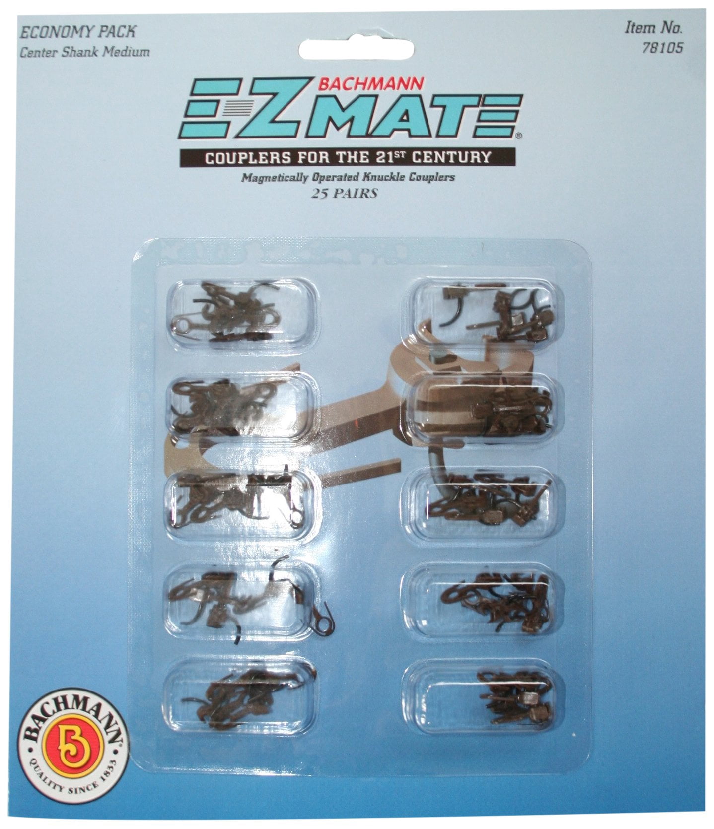 Bachmann 78105 HO E-Z Mate Couplers 25-Pack - Walmart.com