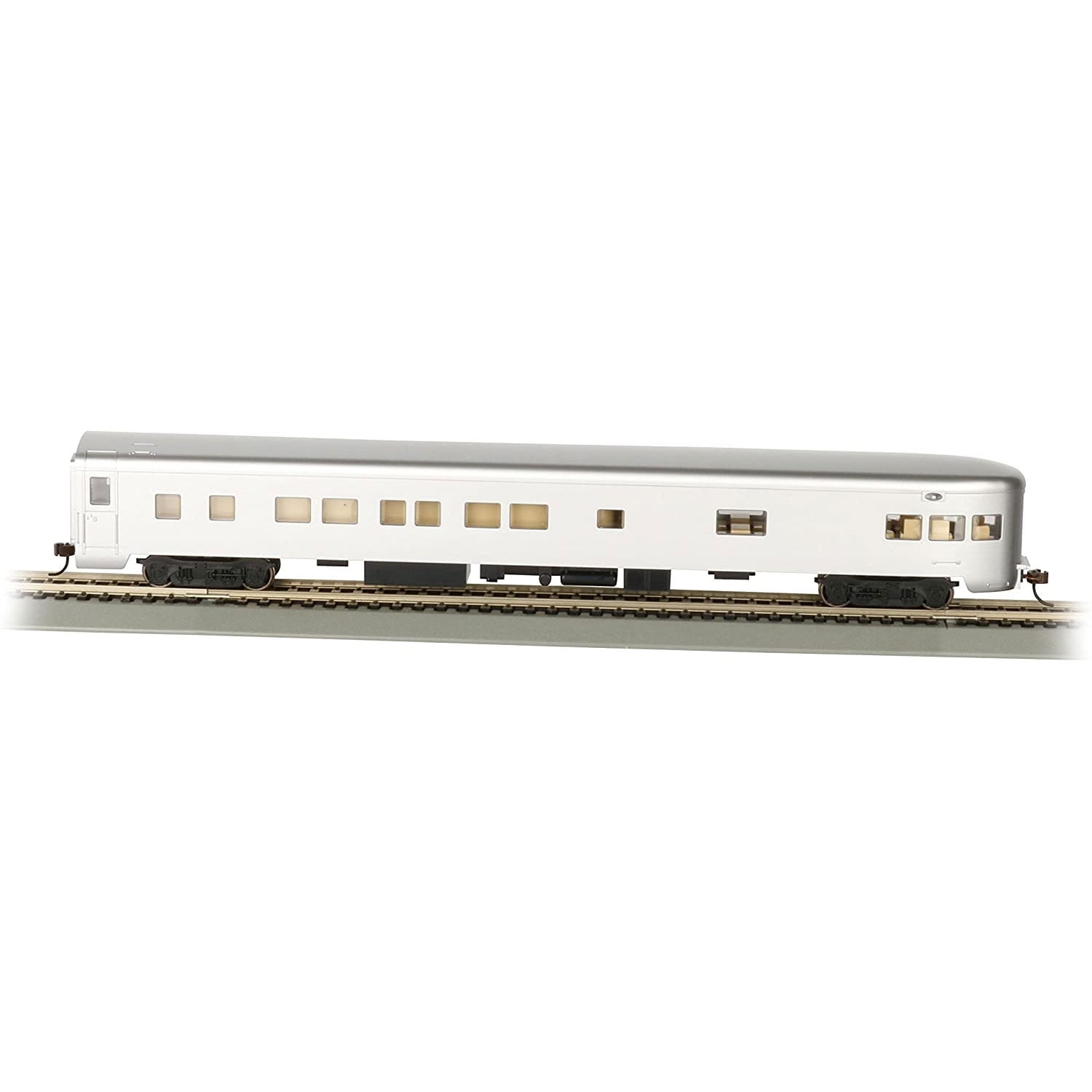 Bachmann Trains HO Scale Aluminum Observation Car with Lighted Interior ...