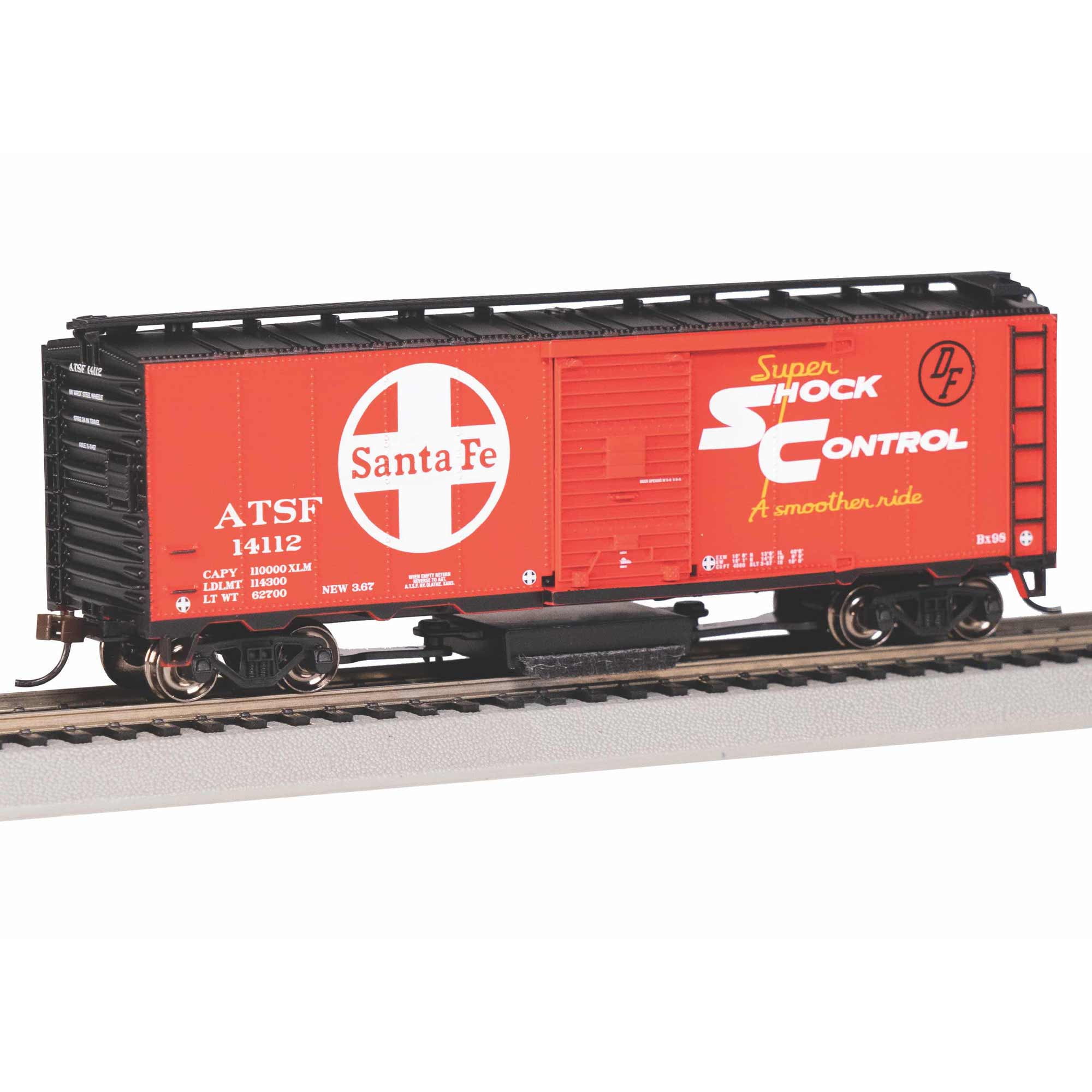 Bachmann Trains - Track Cleaning 40' Box CAR - Santa FE #14112 (Shock ...