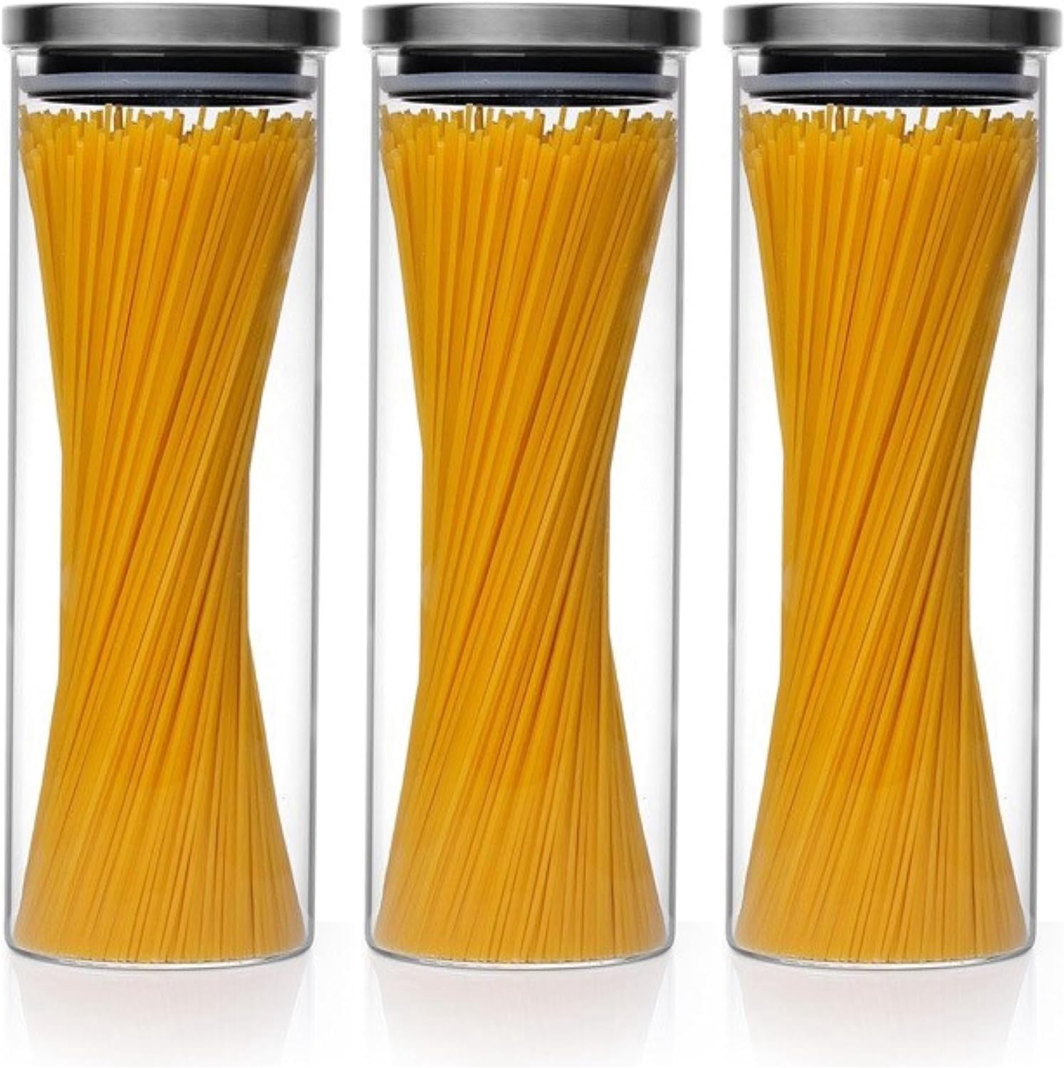 Bacimi® Airtight Borosilicate 3mm thick Glass Storage Containers for ...