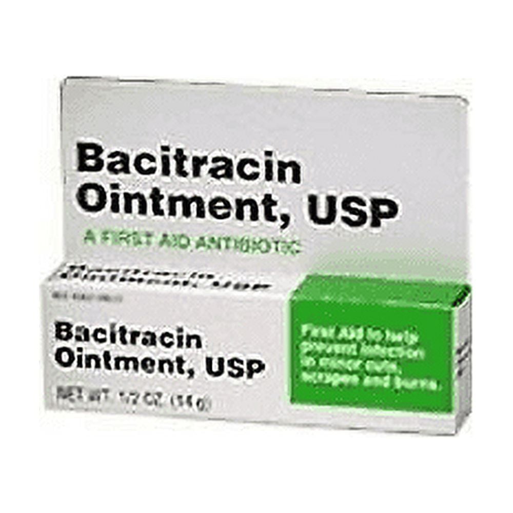 Bacitracin Ointment USP A First Aid Antibiotic Medicine 0.5 oz, Pack of ...