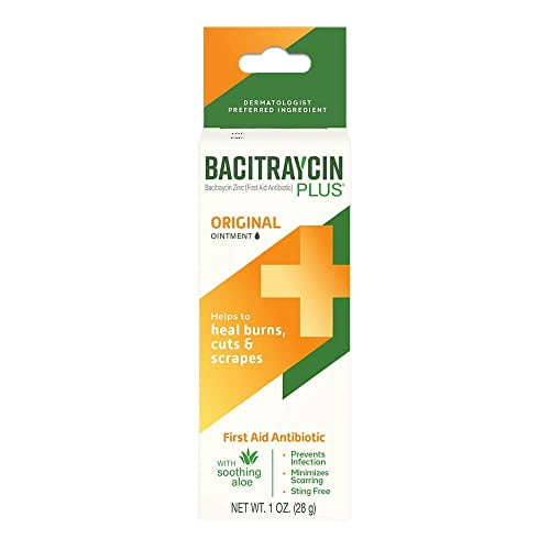 Bacitraycin Plus First Aid Antibiotic, Original, with Moisturizing Aloe ...