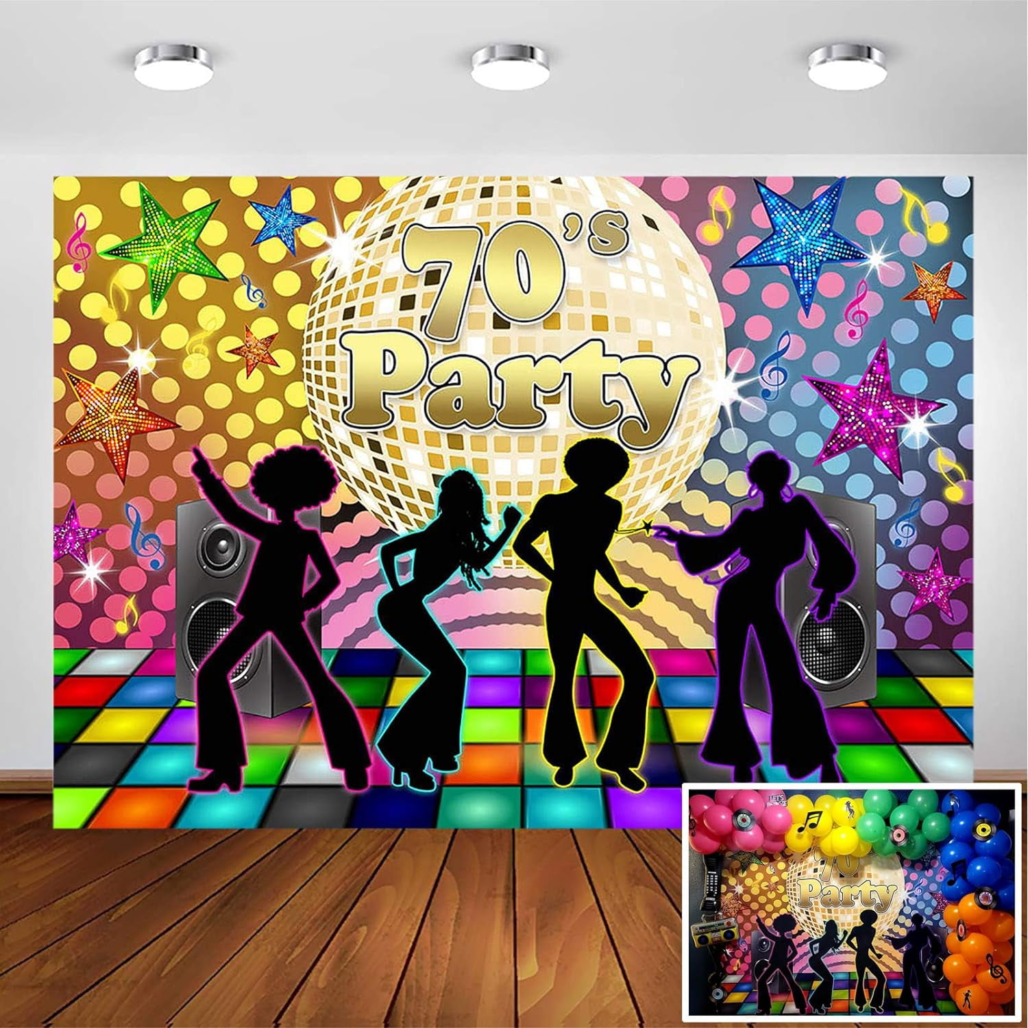 Back to 70s Party Backdrop for Adults Disco Party Decorations 1970's ...