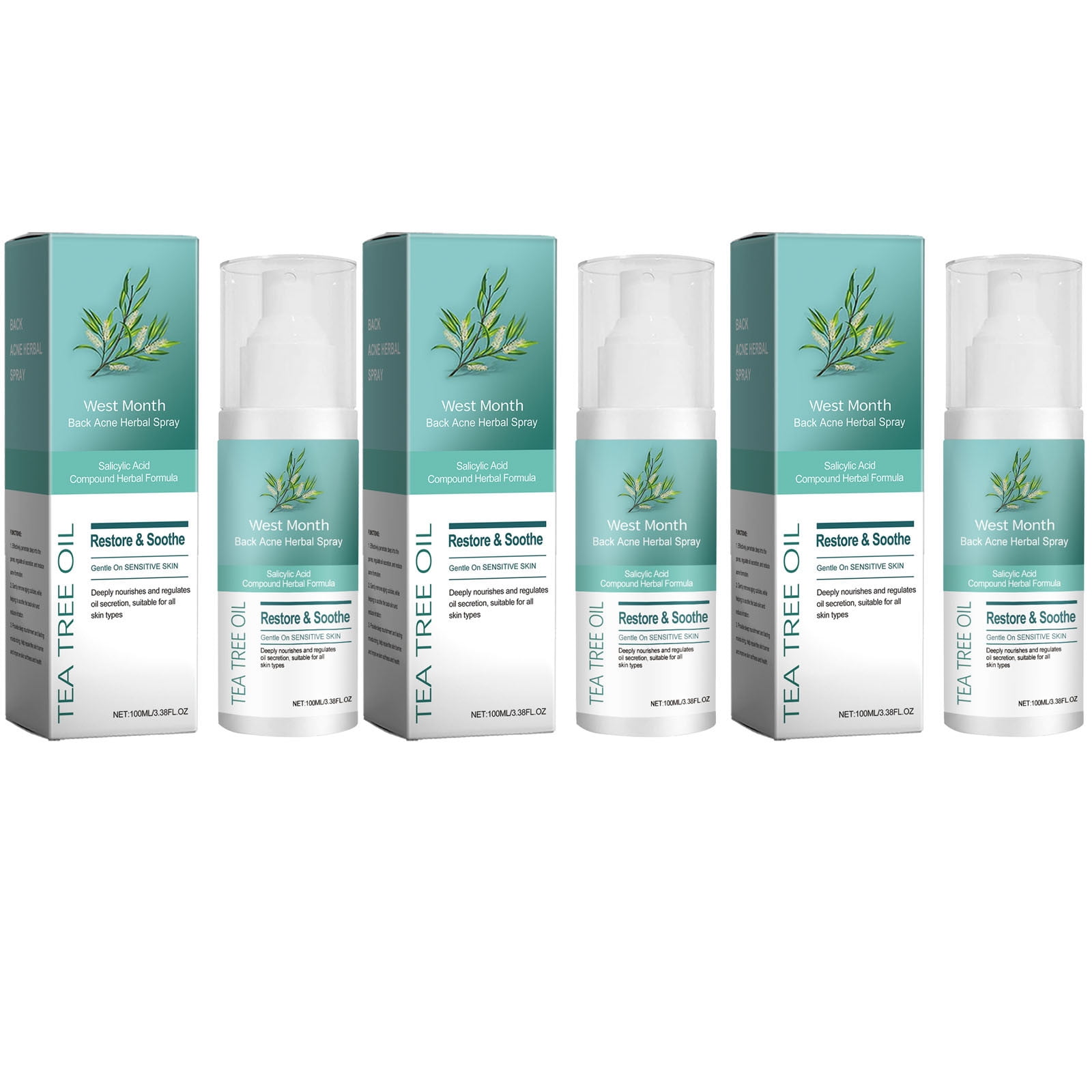 Back Acne Spray Treatment - Deep cleansing, Refreshing and Non-Sticky ...