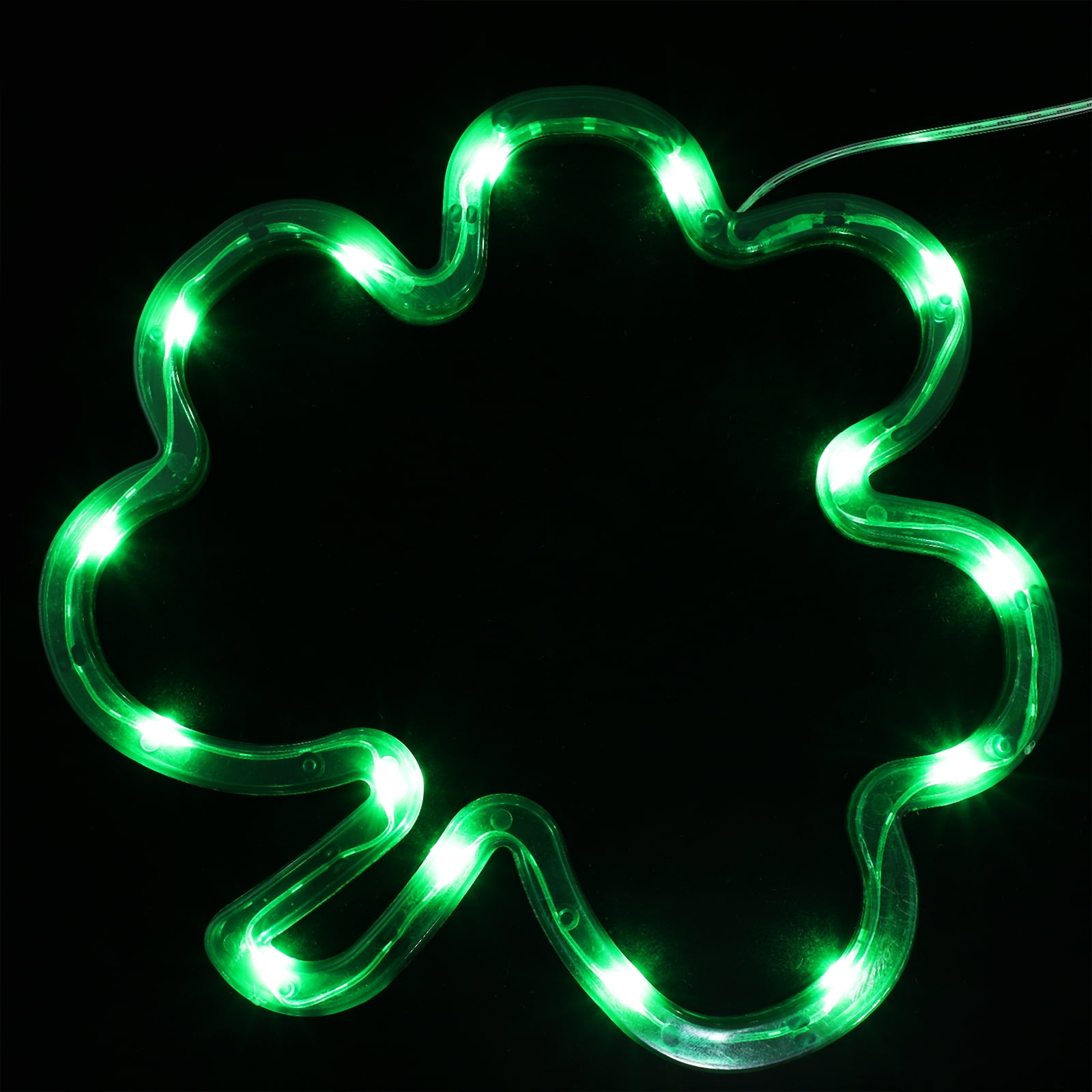 Back Adhesive Shamrock Window Lights St. Patrick'S Shamrock LED Holiday ...