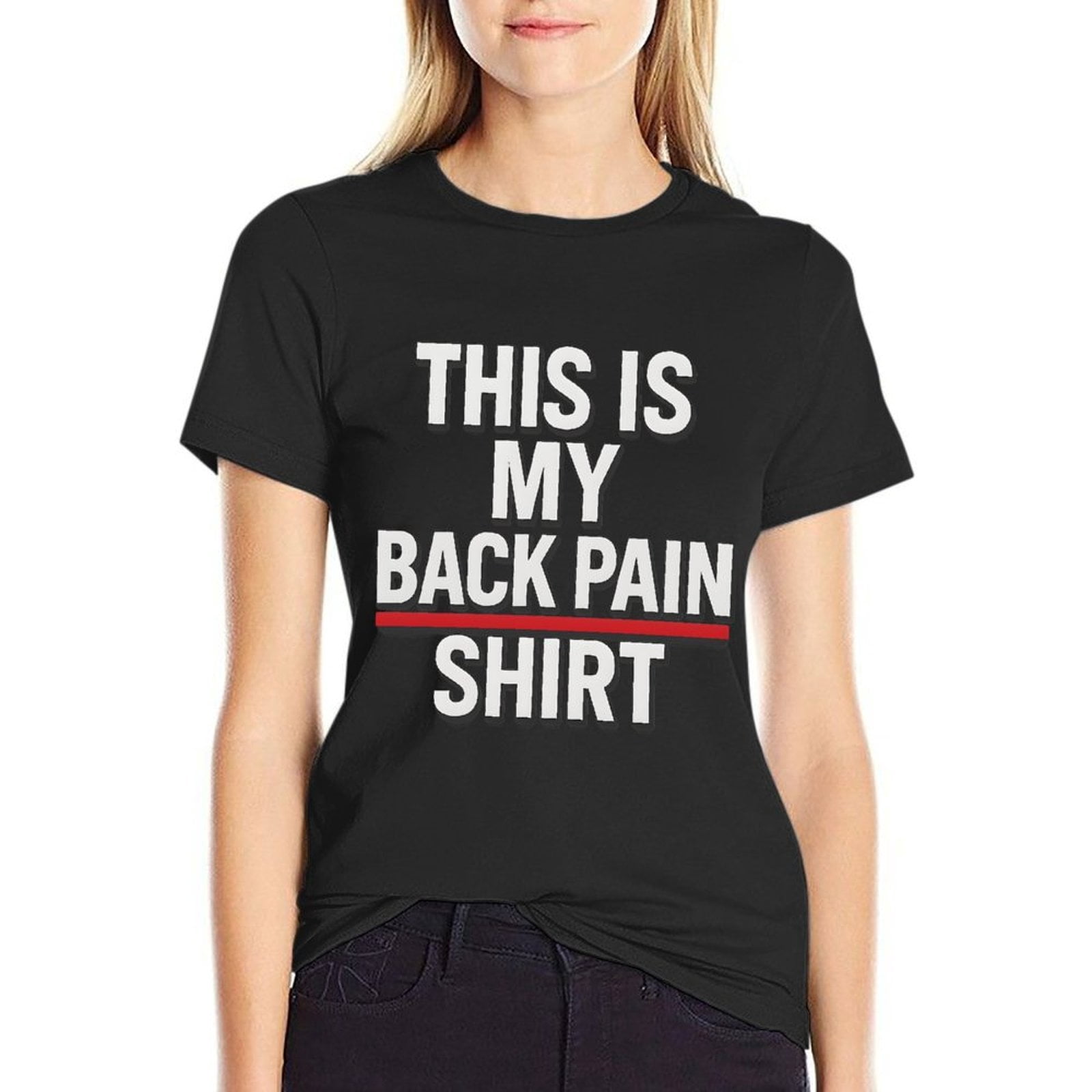 Back And Body Hurts Women's Cotton Short Sleeve T-Shirt HD Graphic ...