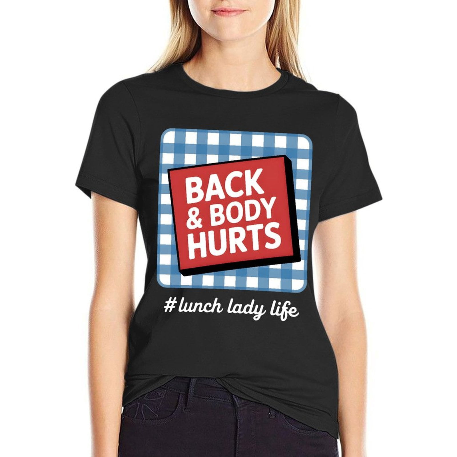 Back And Body Hurts Women’s Short Sleeve Cotton T-Shirt HD Graphic ...