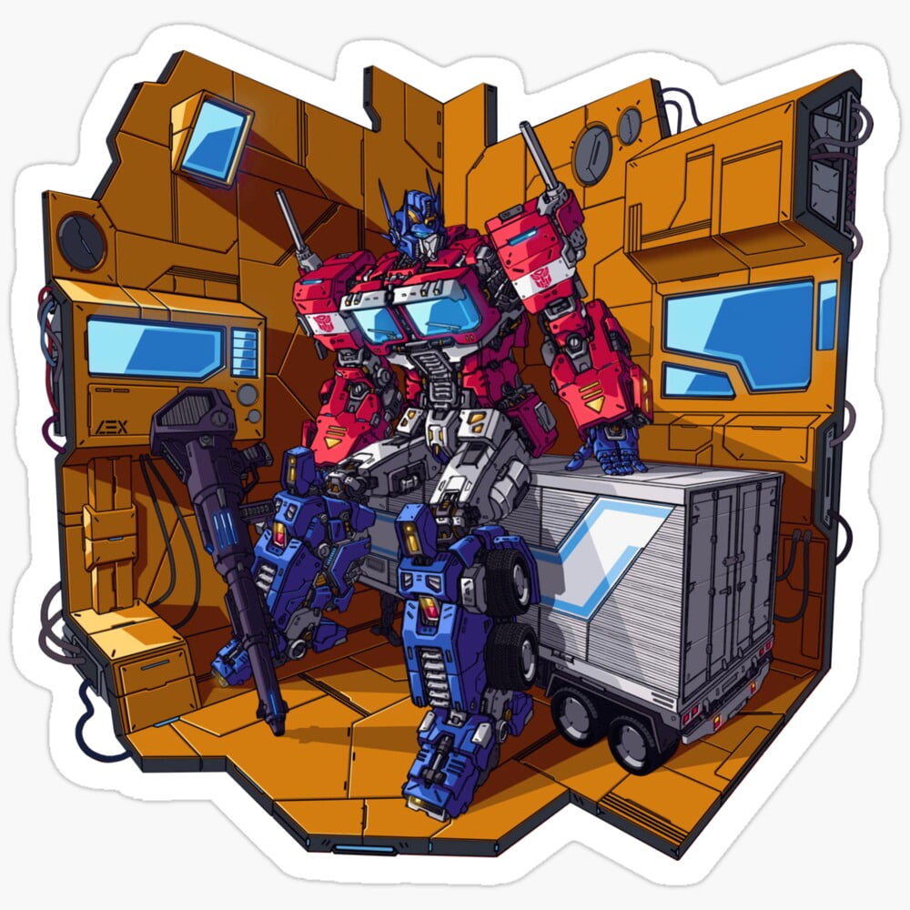 Back At Teletraan One Sticker Phone Decal Water Bottle Stickers Car ...