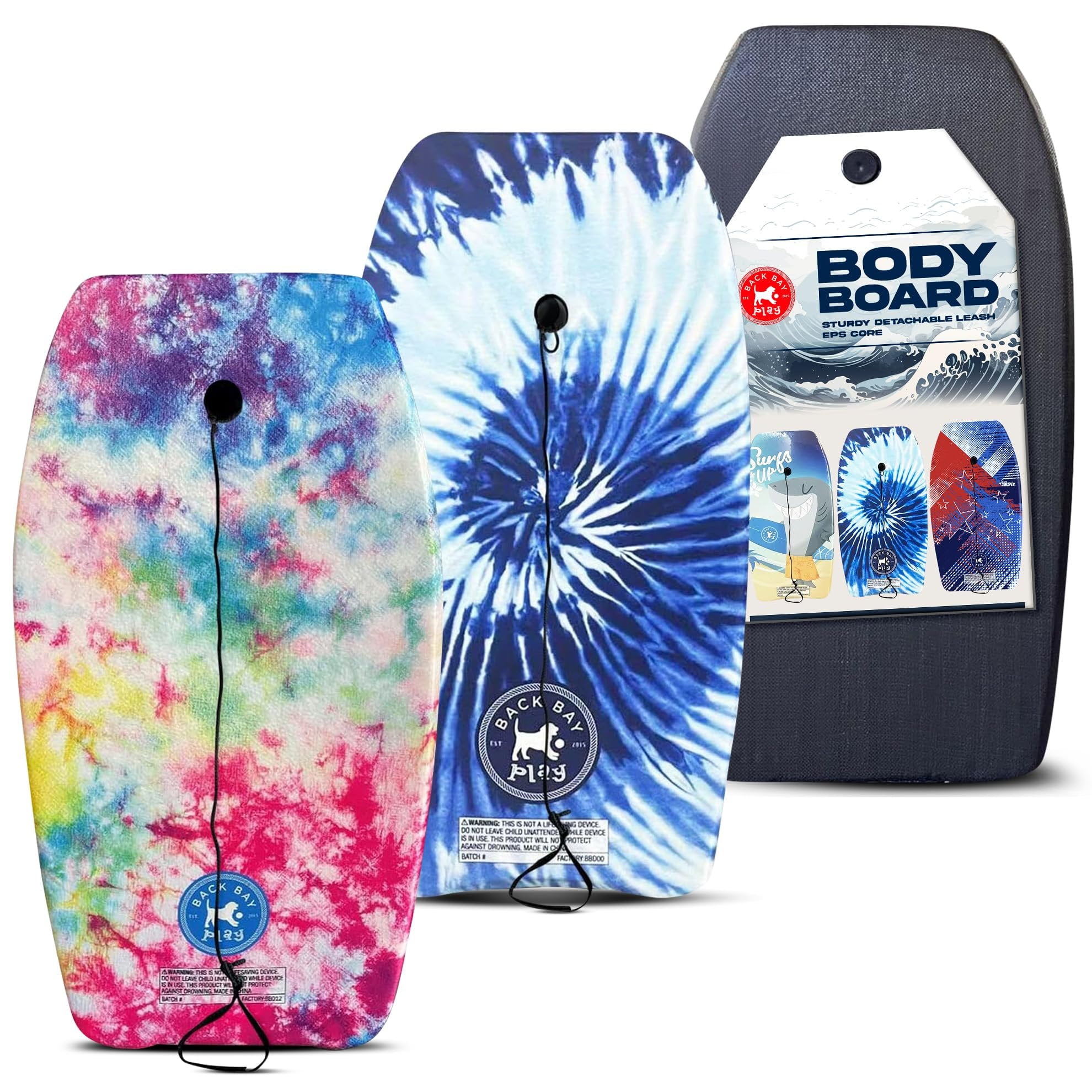 Back Bay Play 26"-41" Body Boards - Lightweight EPS Core Boogie Boards ...