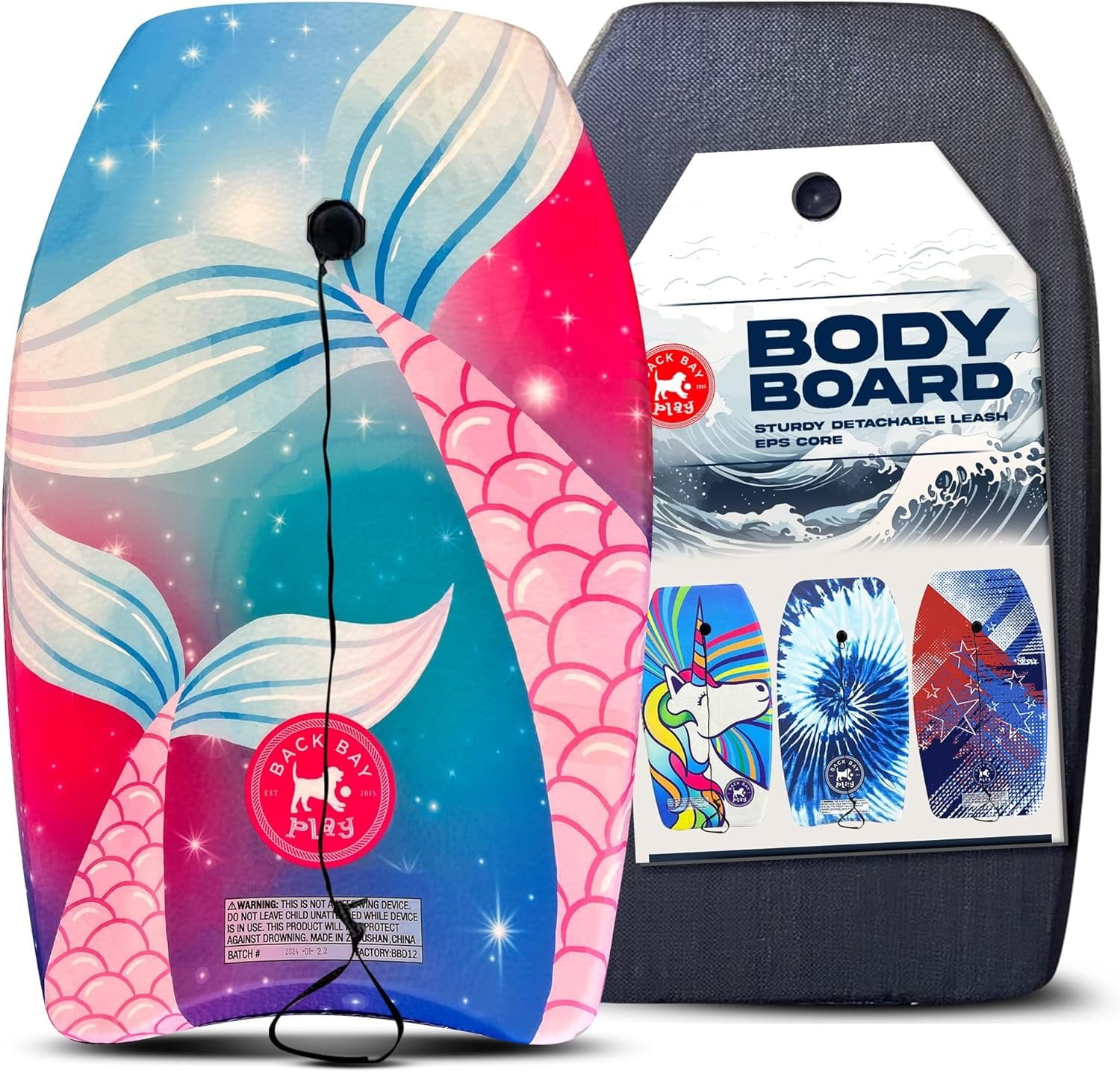 Back Bay Play 26" Body Boards - Lightweight EPS Core Boogie Boards for ...