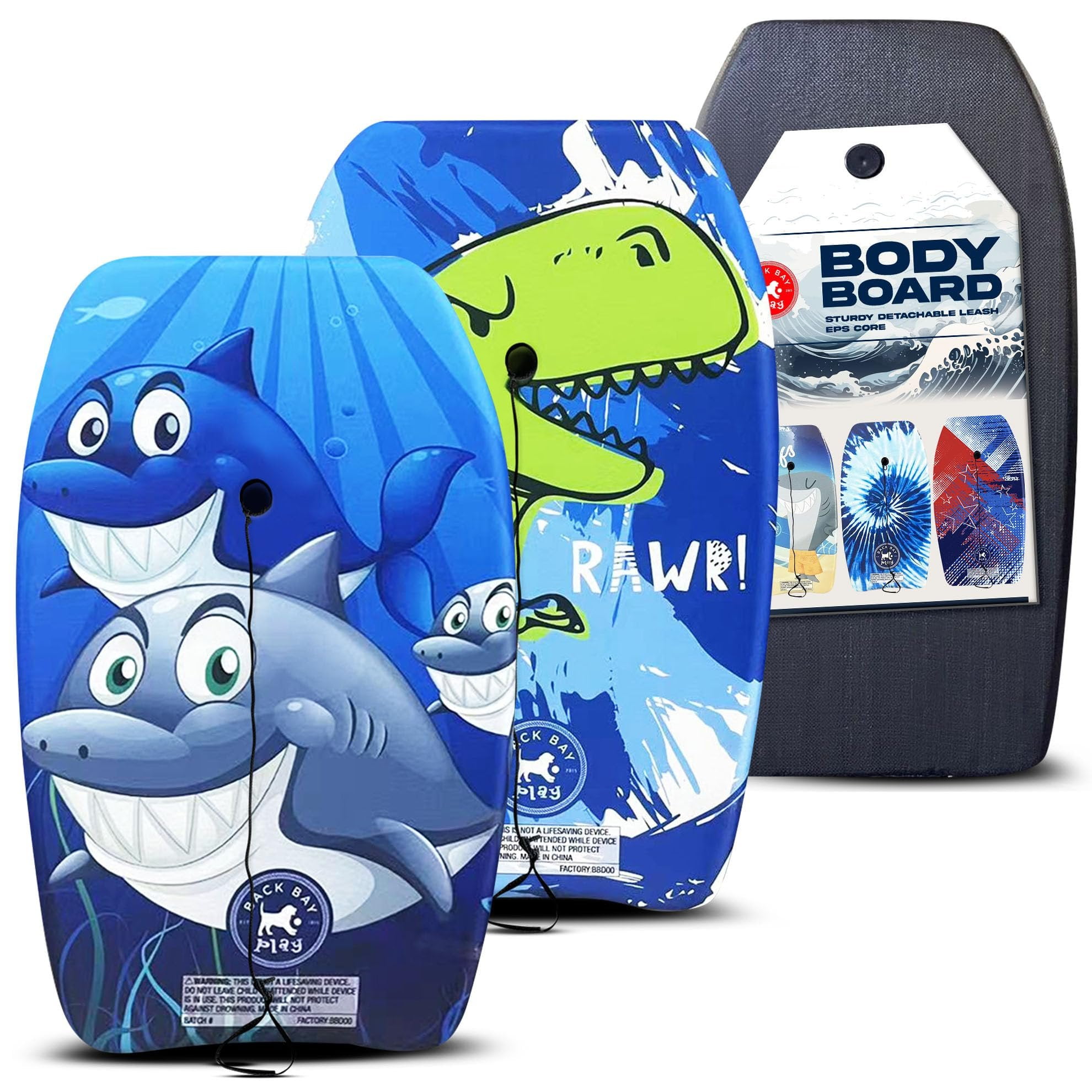 Back Bay Play Body Boards - Lightweight EPS Core Boogie Boards ...