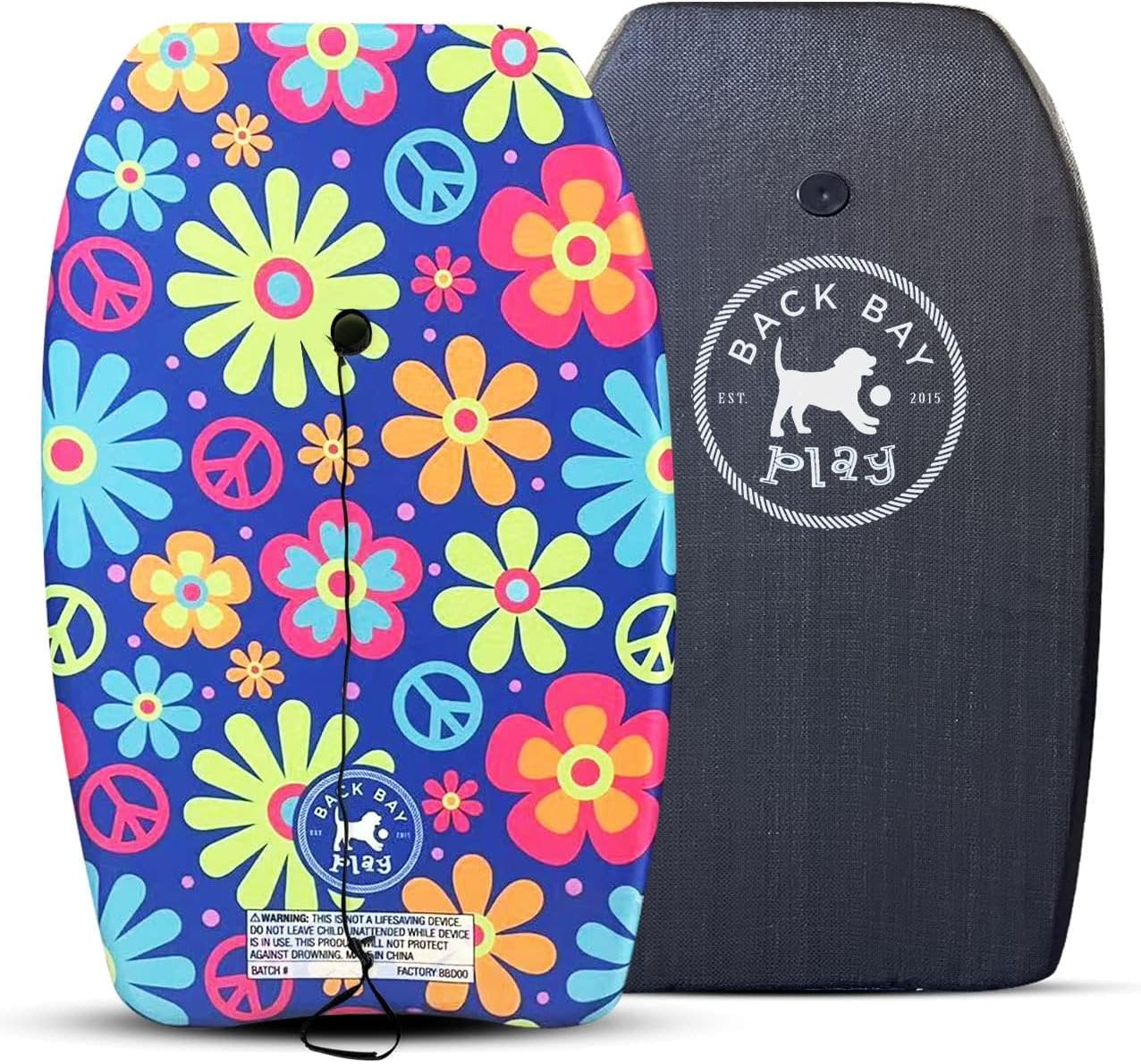 Back Bay Play Kids EPS Core Body Board - 26" Groovy Flowers Boogie ...