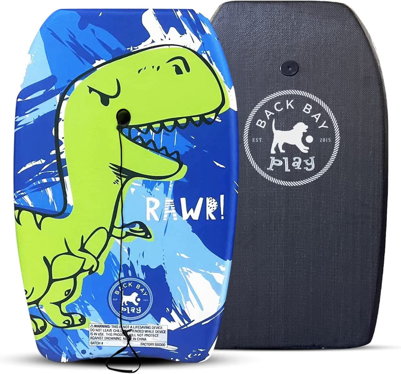 Back Bay Play Kids EPS Core Bodyboard - 26" Rawr Dino Boogie Board ...