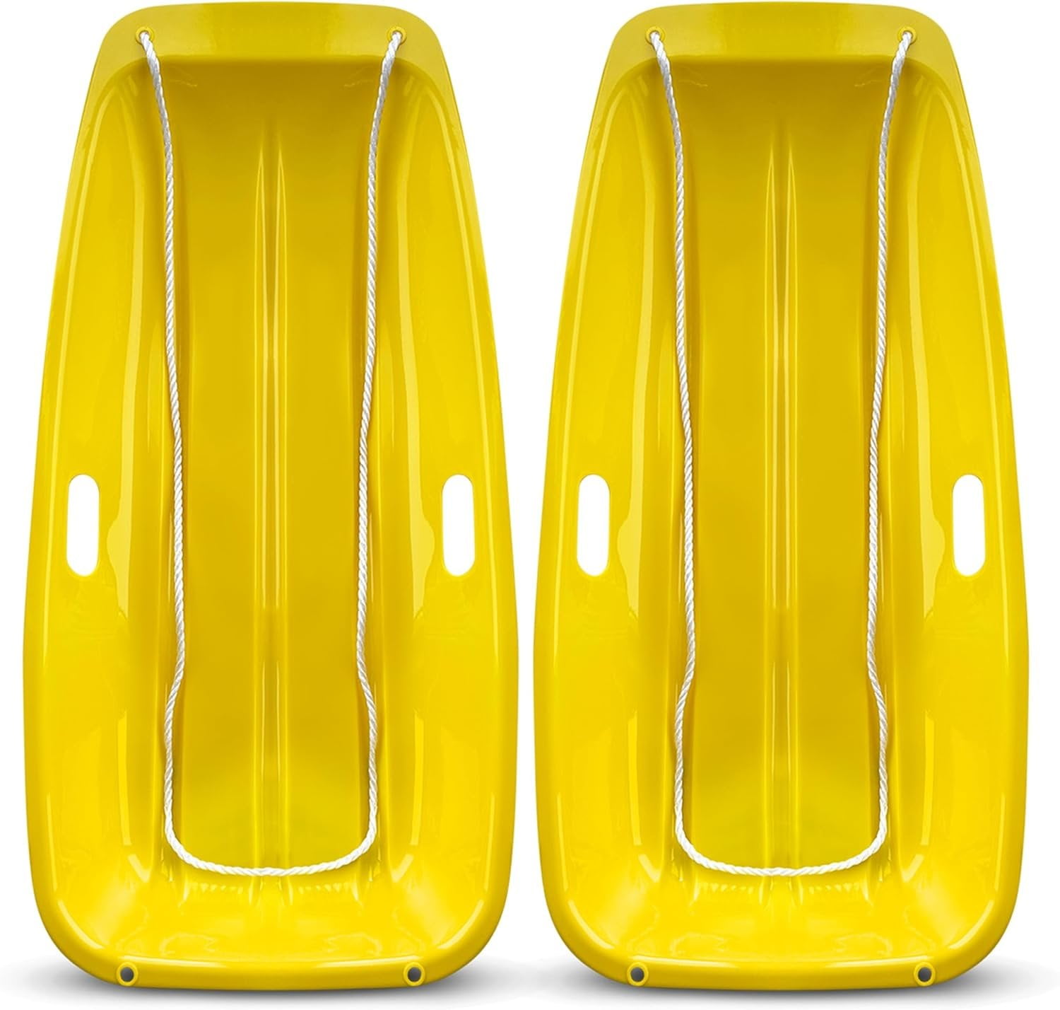 Back Bay Play Winter Snow Sleds Plastic Snow Sled for Kids and Adults ...