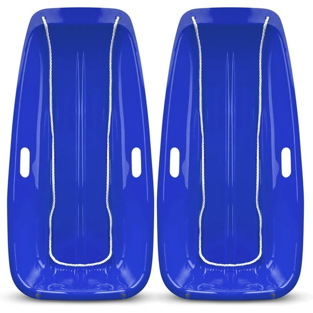 Back Bay Play Winter Snow Sleds Plastic Snow Sled for Kids and Adults ...