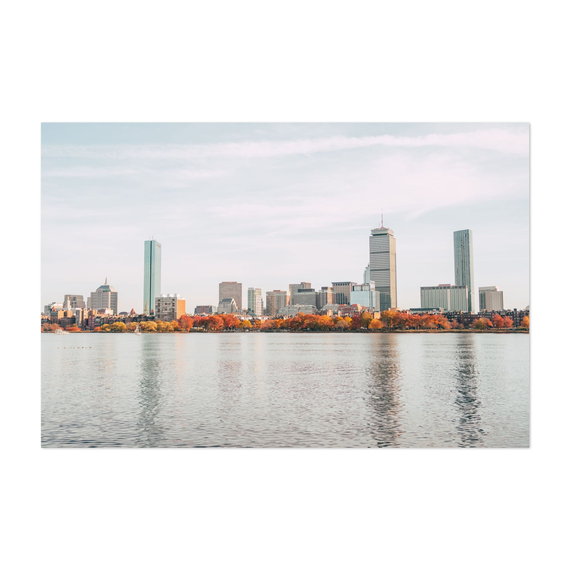 Back Bay Skyline - Boston Massachusetts Photography Unframed Wall Art ...