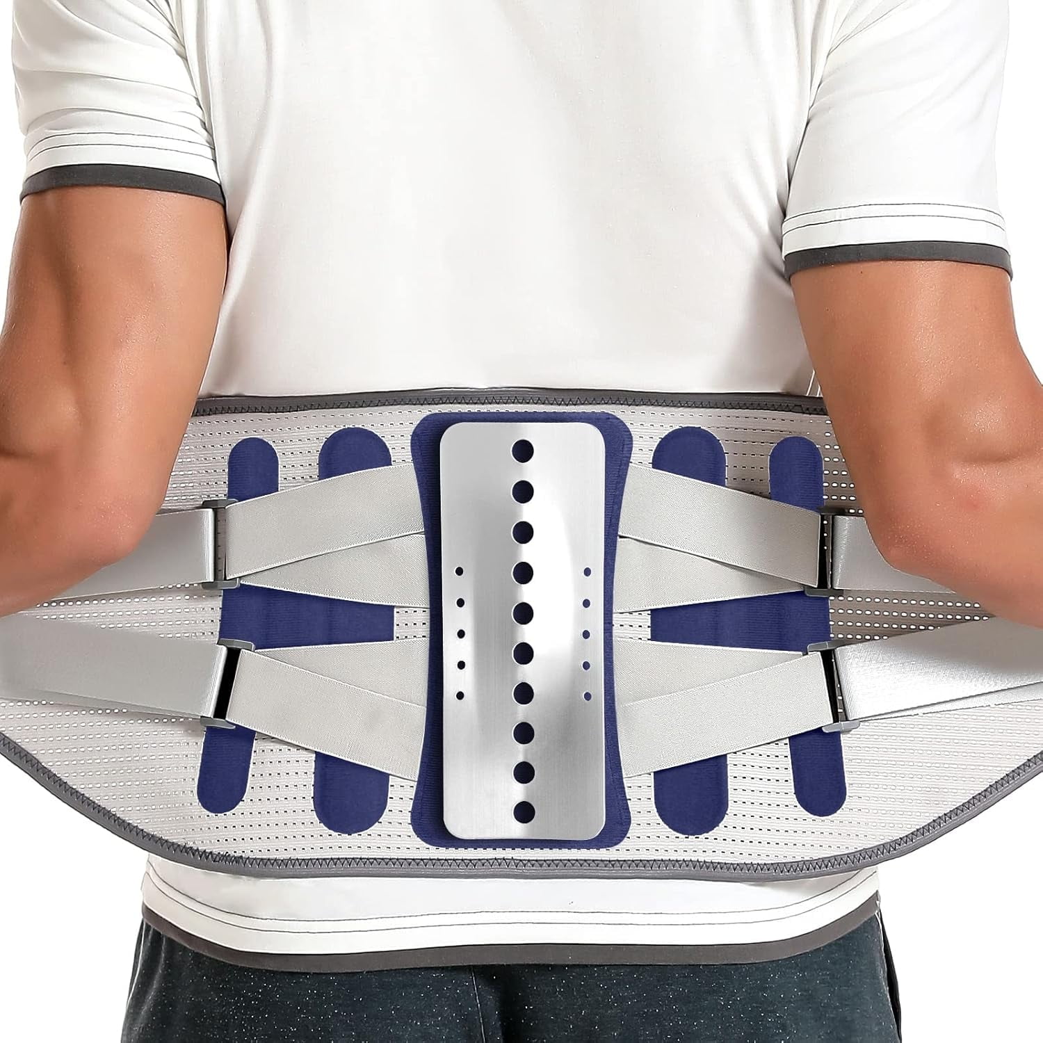 Back Brace with 8 support belts for Lower Back Pain Relief, Back ...
