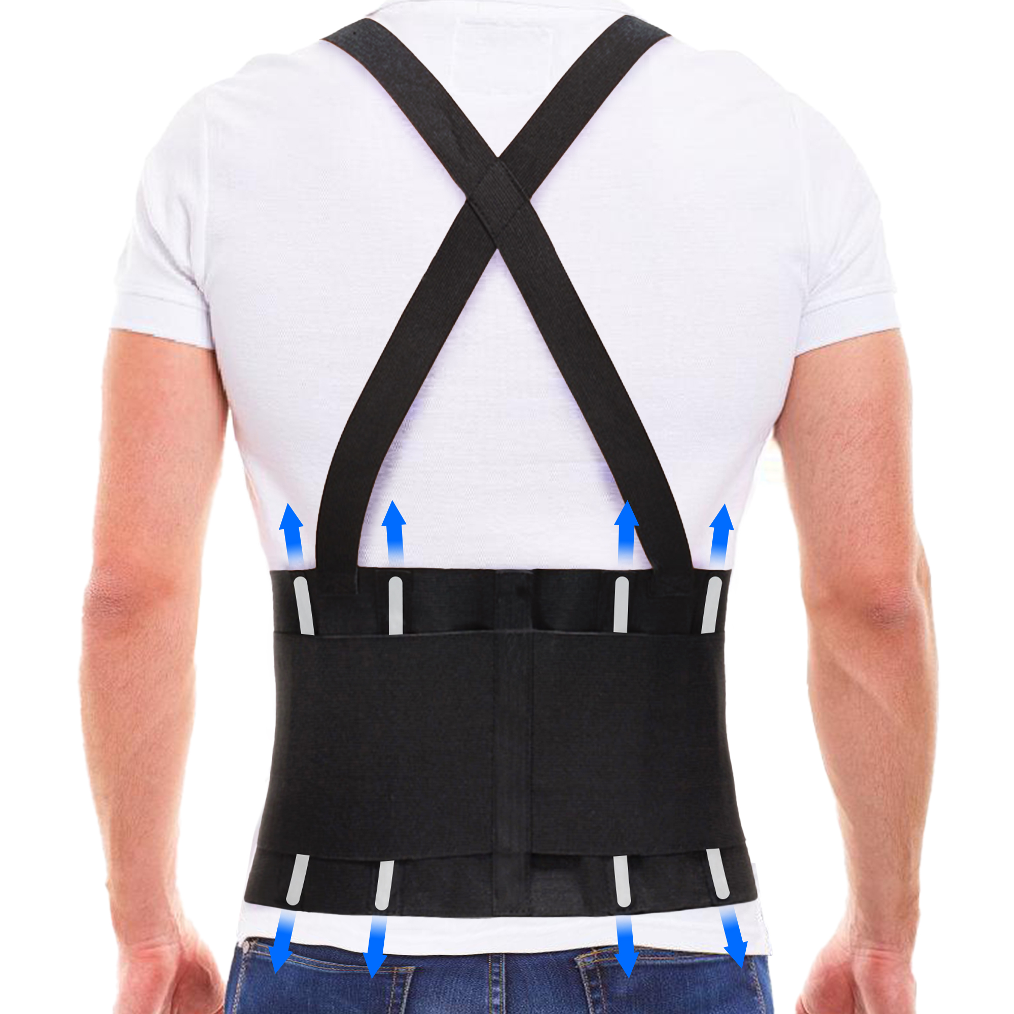 Mueller Adjustable Back Brace, Black - Walmart.com