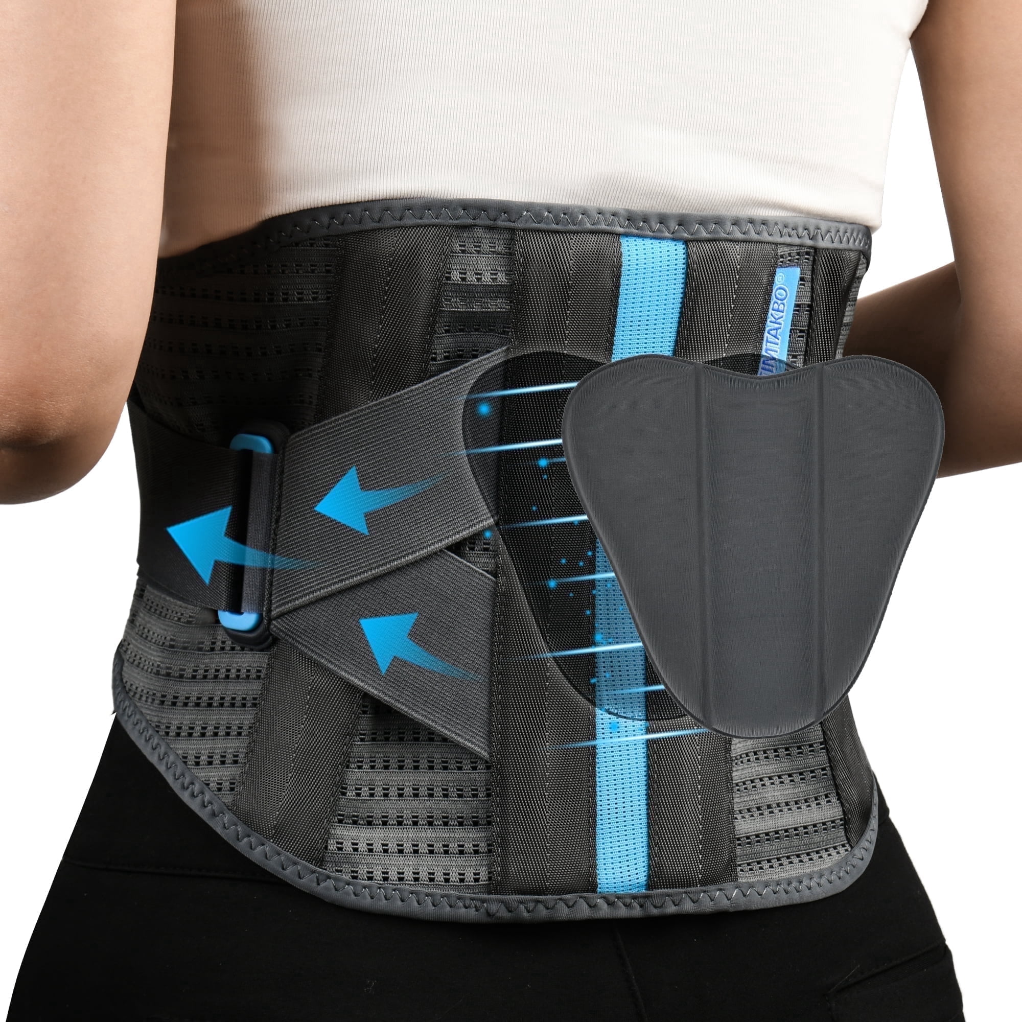 Back Brace For Lower Back Pain With Lumbar Pad, Back Support Brace For ...