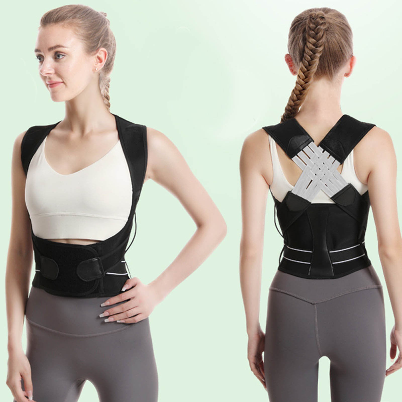 Back Brace and Posture Correcto for Women and Men, Shoulder ...