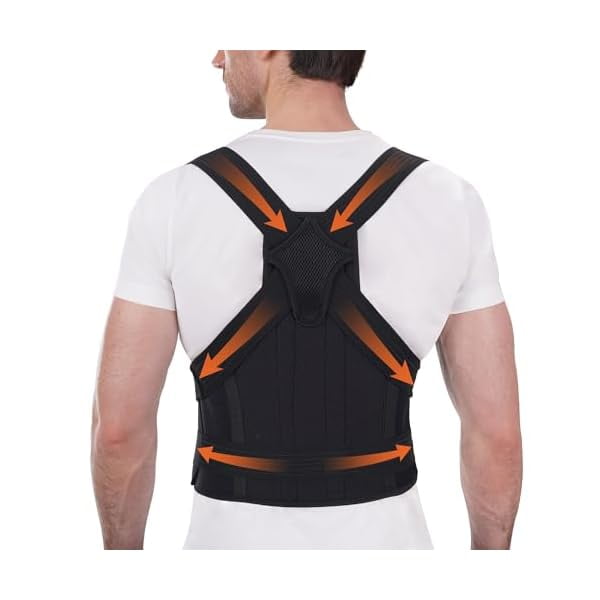 Back Brace Posture Corrector for Men and Women - Adjustable Full Back ...