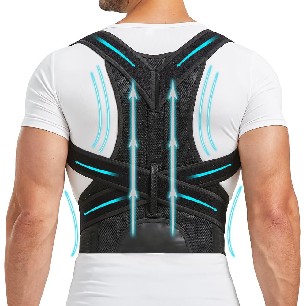 Back Brace and Posture Corrector for Men and Women Adjustable Back ...