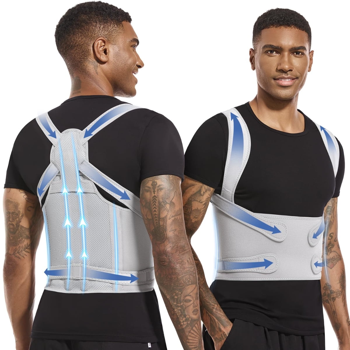 Back Brace Posture Corrector for Men & Women: Back Brace & Shoulder ...