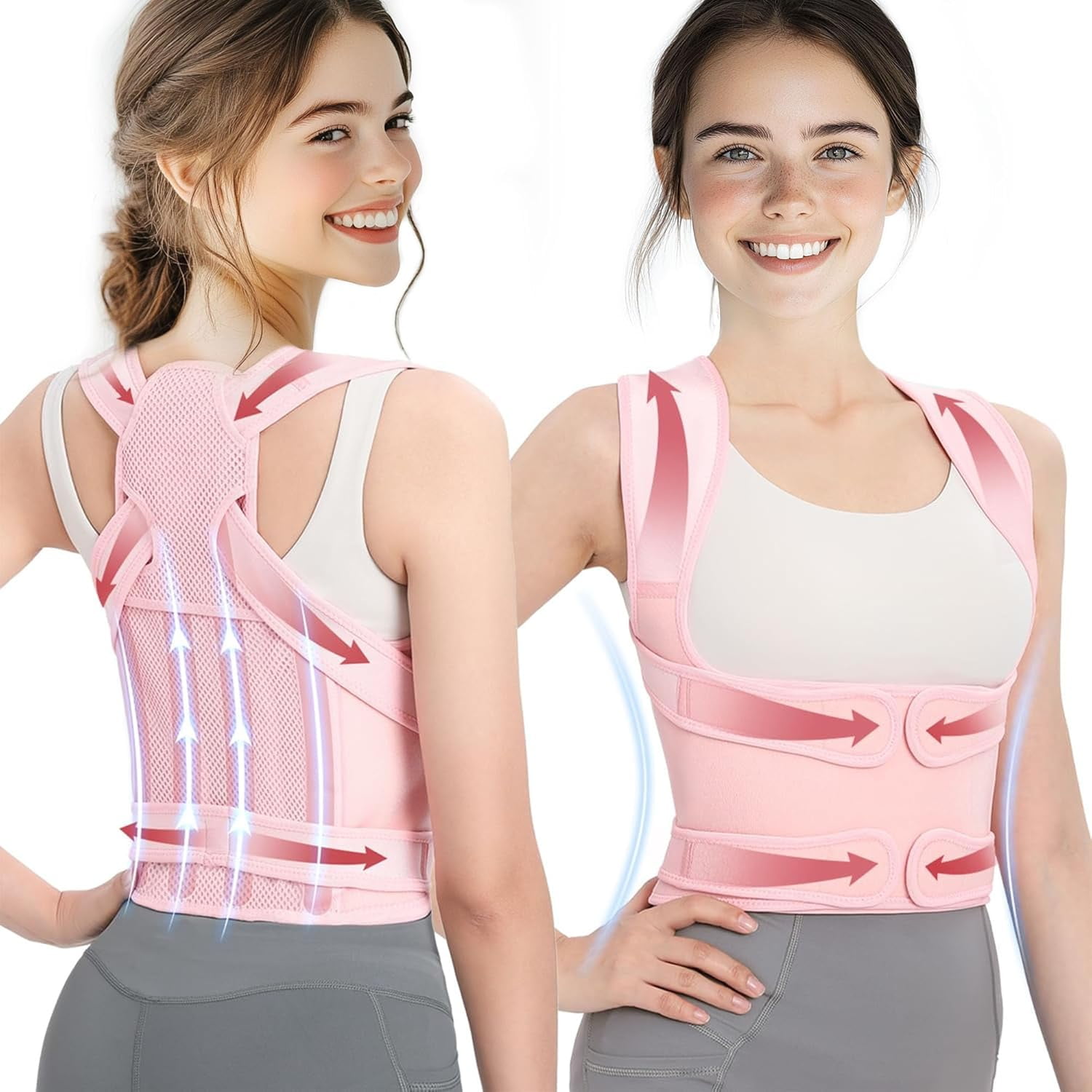 Back Brace Posture Corrector for Men & Women: Back Brace & Shoulder ...