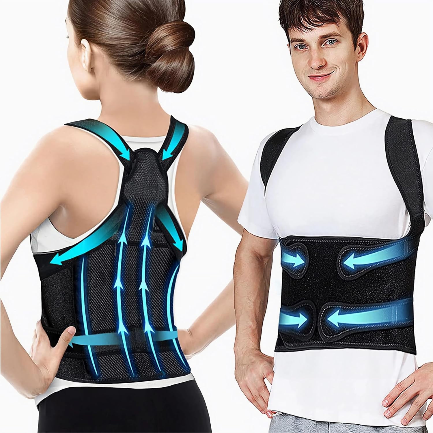 Back Brace Posture Corrector for Men & Women: Back Brace & Shoulder ...