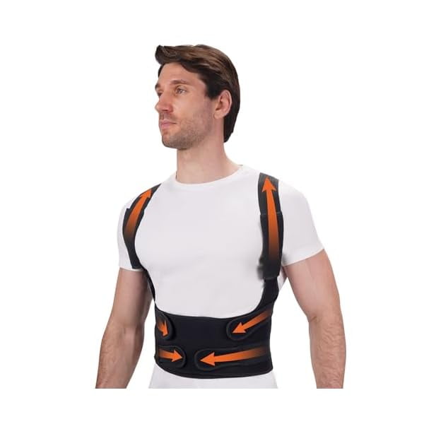 Back Brace Posture Corrector for Women and Men - Adjustable Full Back ...