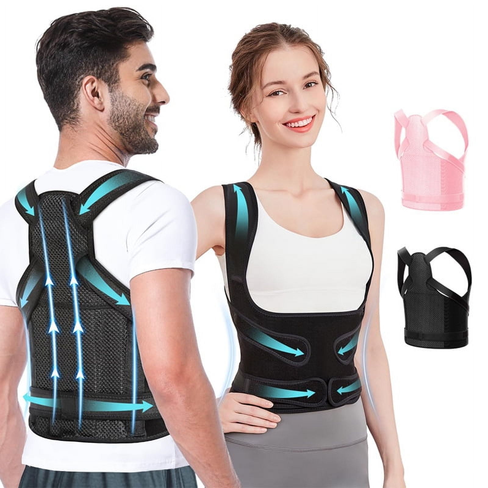 Back Brace Posture Corrector for Women and Men, Shoulder Straightener ...