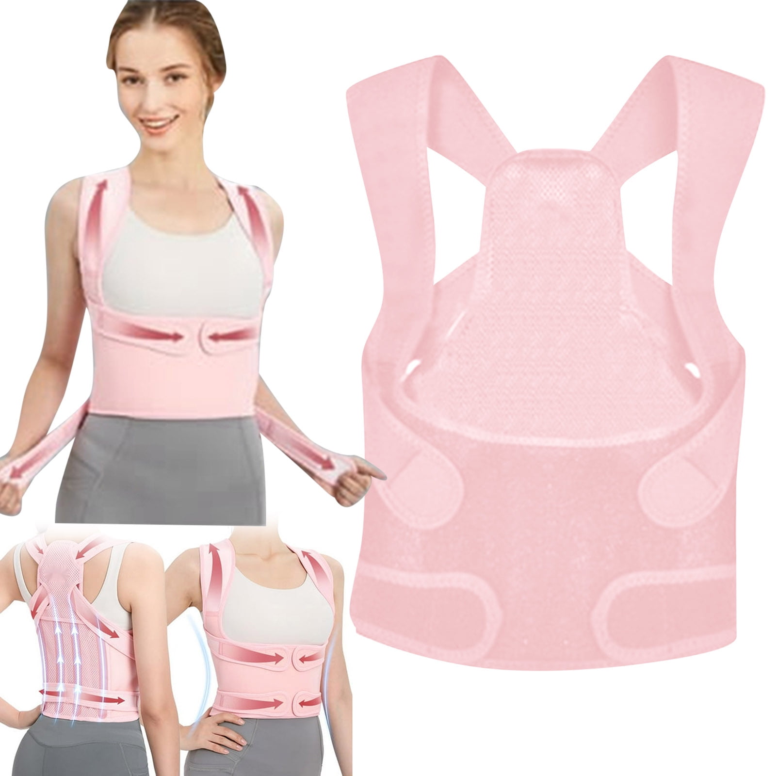 Back Brace PostureCorrector for Women,Adjustable Full Back Support and ...