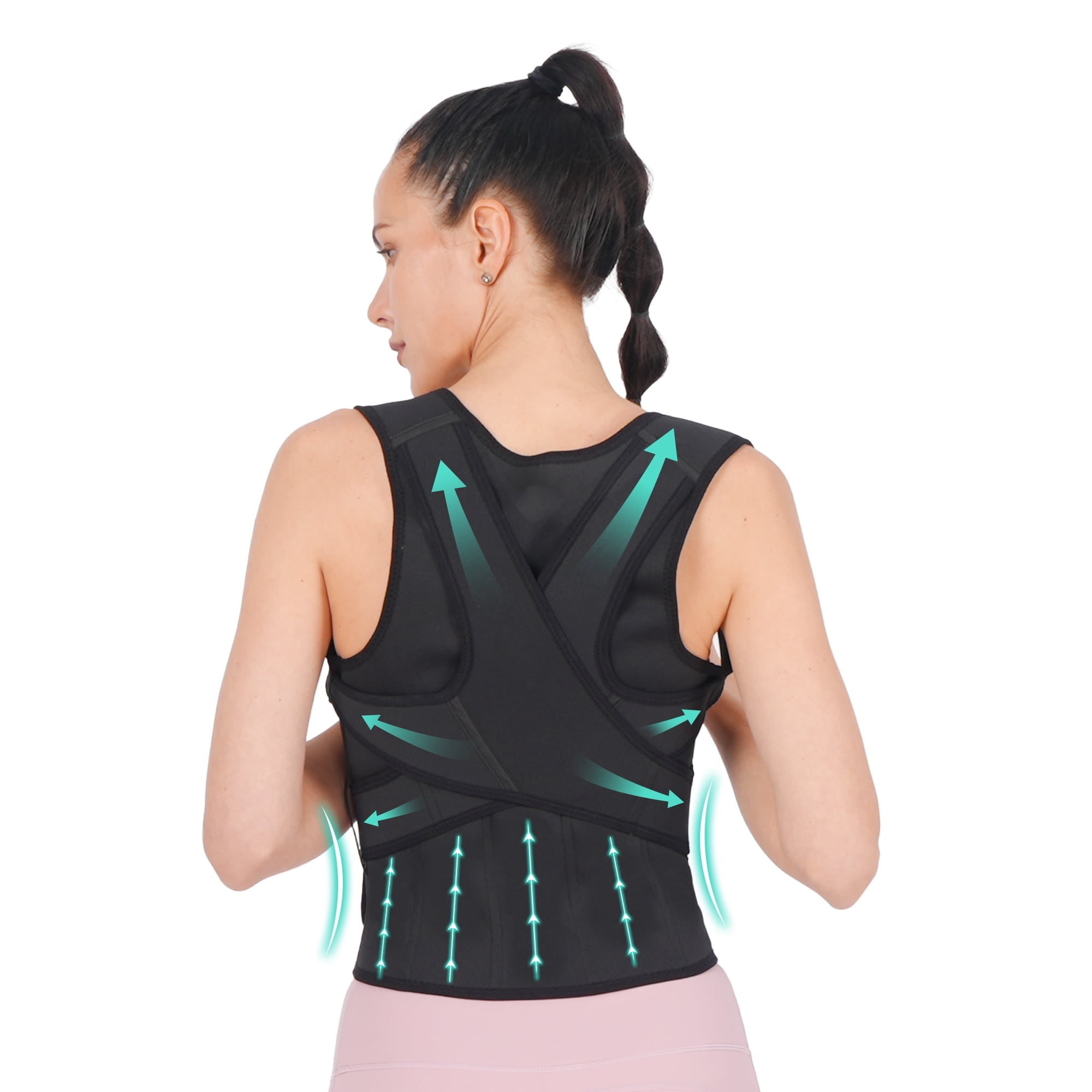 Back Brace and Posture Corrector for Women and Men, Back Straightener ...